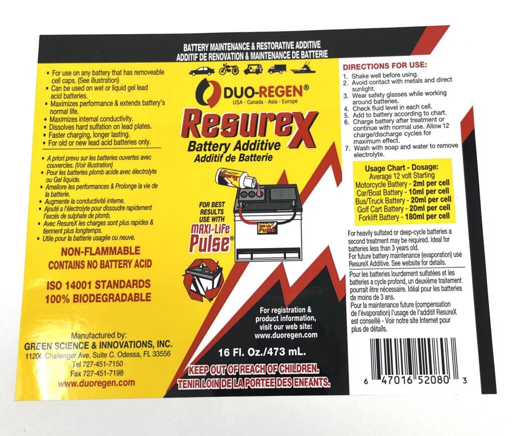 Duo-Regen Renovation in Rejuvenation make your battery new don't ...